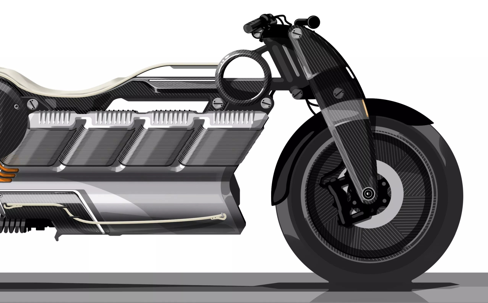 Deze Curtiss-motorfiets heeft een 'elektrische' V8 - MotorRAI.nl