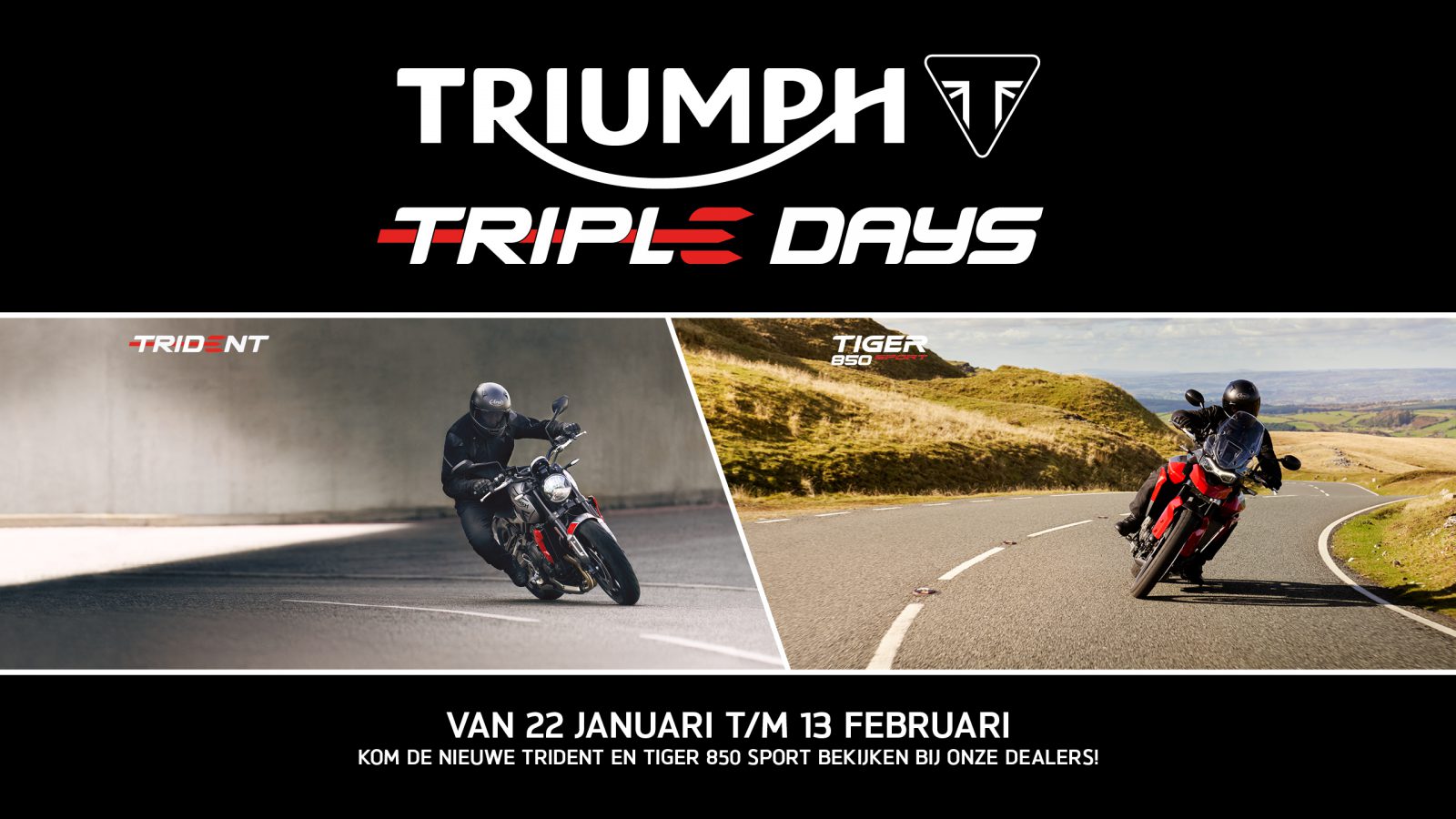 Triumph Triple Days in januari en februari 2021