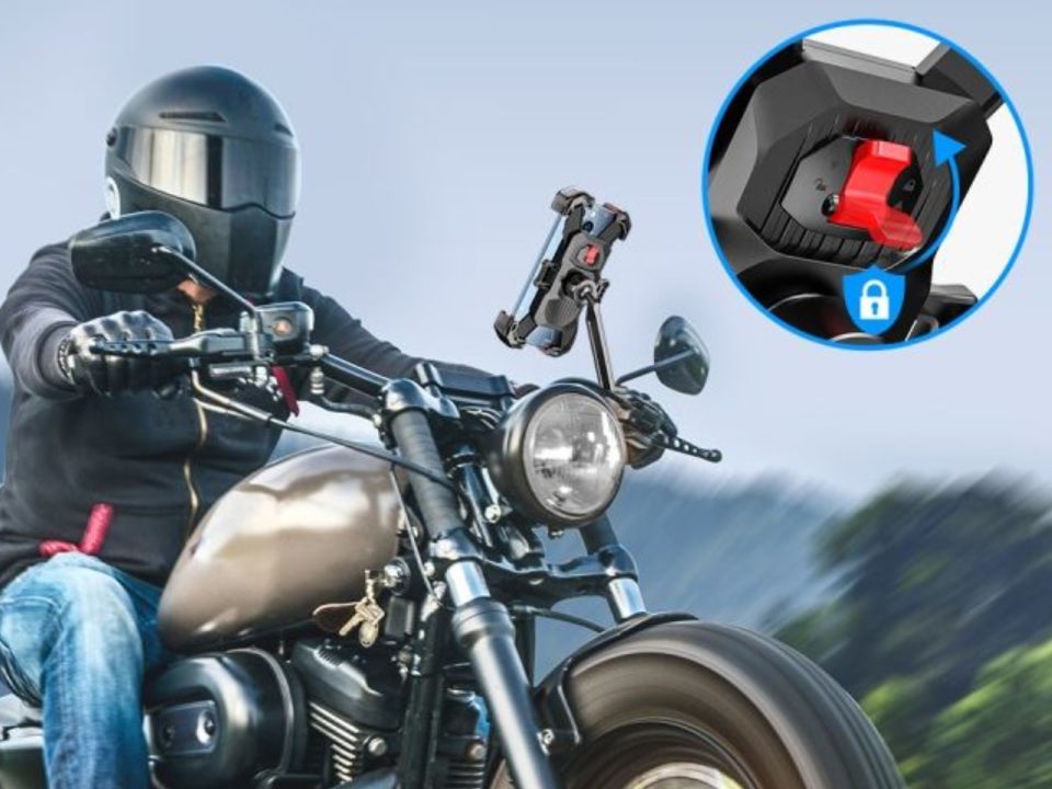 Tot welke snelheid blijft een telefoonhouder motor zitten?